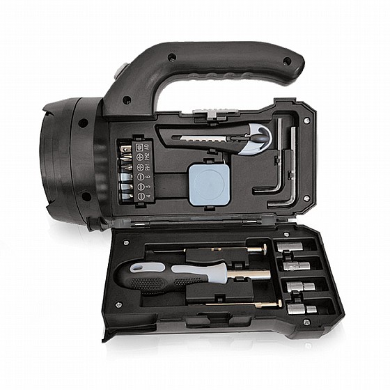 פנס לד עם סט כלי עבודה | מתנות לעובדים | פנסים וכלי עבודה | מתנה אישית